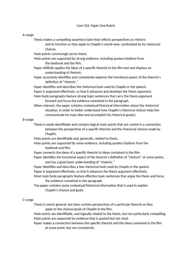 Rhetoric Analysis Paper Guide | PDF | Rhetoric | Theory