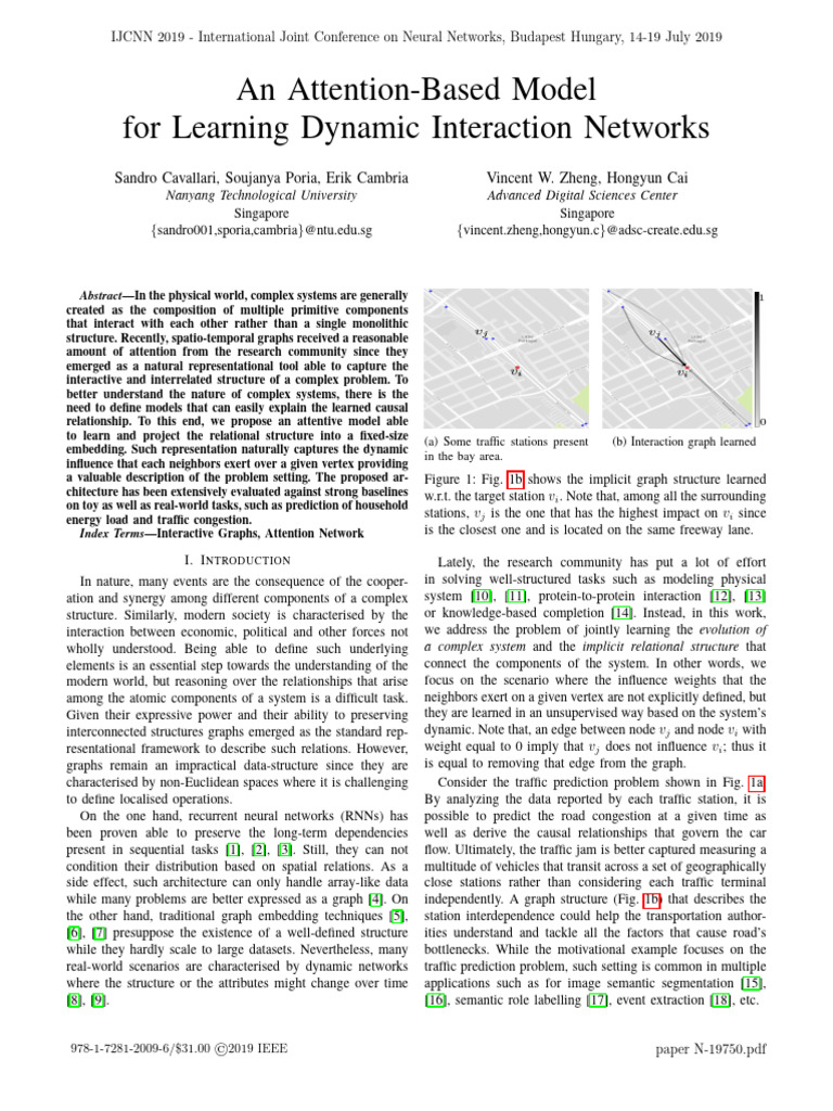 An Attention-Based Model For Learning Dynamic Interaction Networks | PDF | Mean Squared Error ...