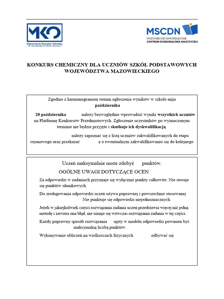 Model Chem SP SZK | PDF