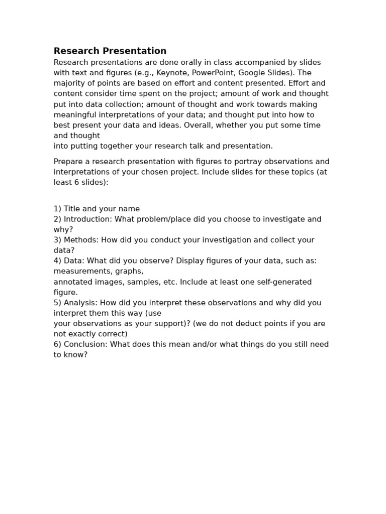 Research Presentation | PDF