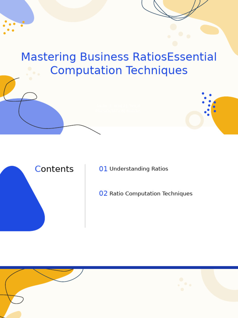 Mastering Business Ratios_ Essential Computation Techniques | PDF ... Mastering Business Ratios_ Essential Computation Techniques | PDF ...