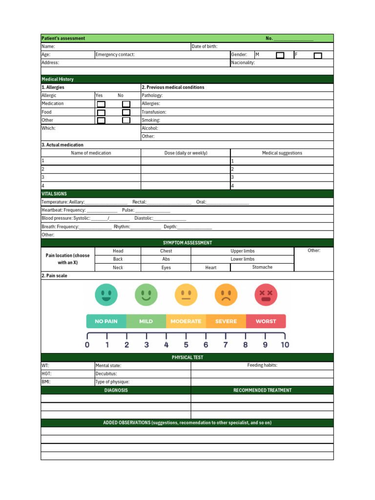 Patient Assessment S-Ii-B | PDF | Blood Pressure | Clinical Medicine