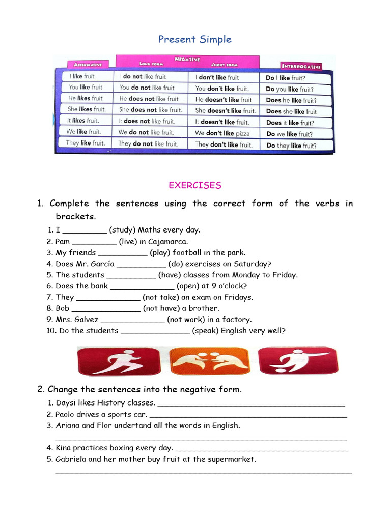 Present Simple | PDF