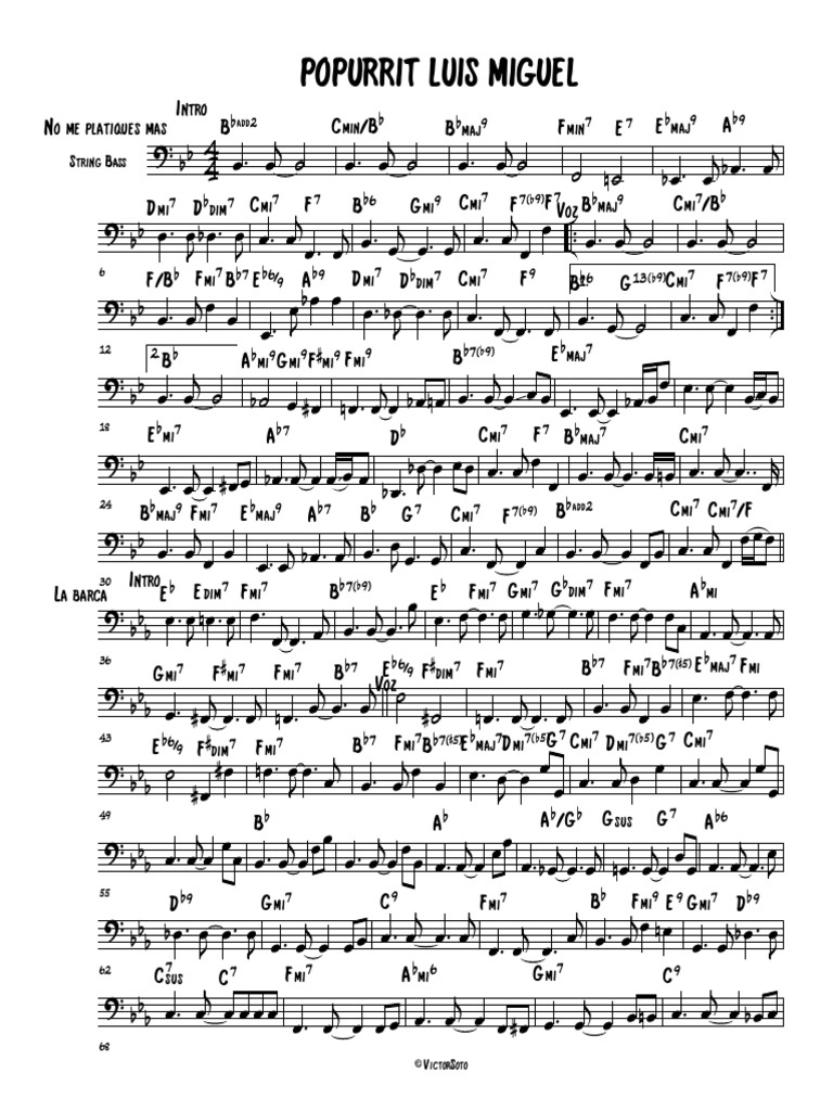 Popurrí Luis Miguel | PDF