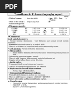 Echocardiography Report Template - EDEC Logbook 2023 | PDF ...