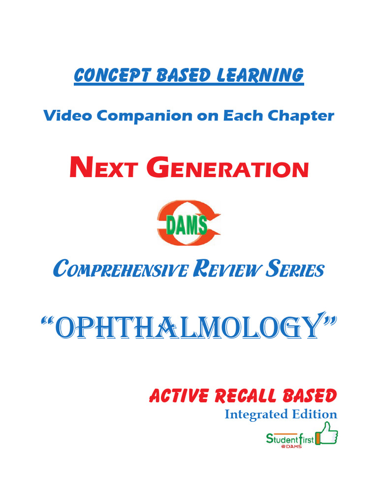 Ophthalmology Learning Guide | PDF | Cataract | Cornea