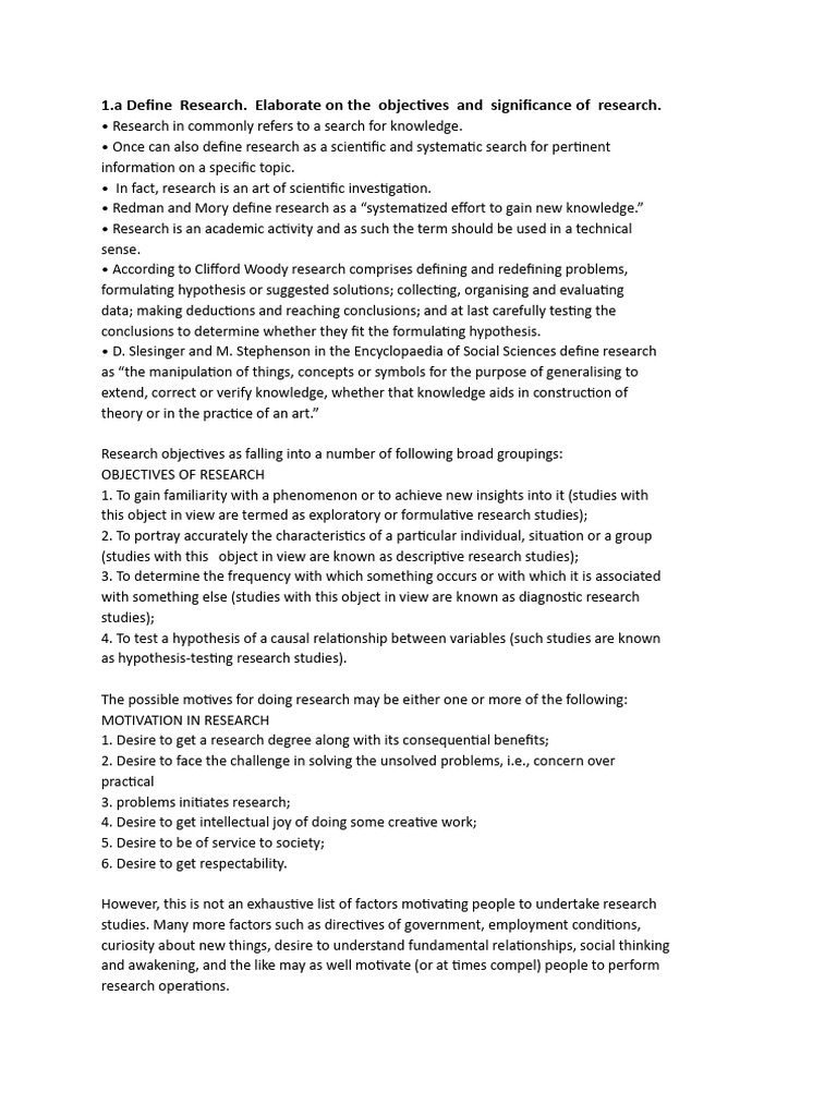 VTU Exam Question Paper With Solution of 22RMI18 Research Methodoly ...