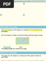 Area of A Rectangle | PDF