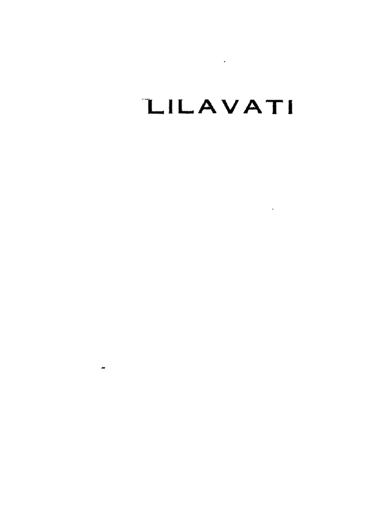 Colebrooke-lilavati_of_bhaskaracharya _with_notes_by_hara | PDF