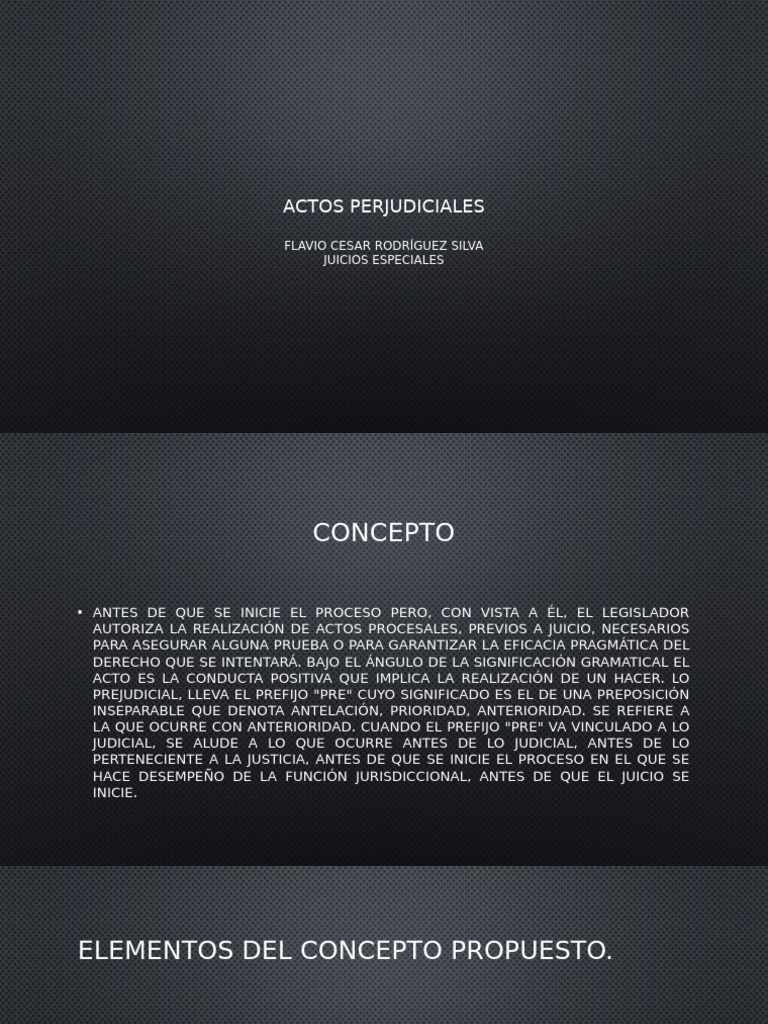 Actos Perjudiciales | PDF | Jurisdicción | Justicia