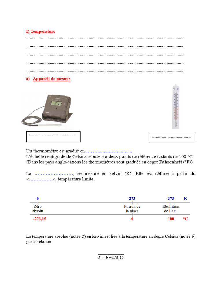 Cours-Quelle-Est-La-Difference-Chaleur Eleveseconde-Bac-Pro | PDF
