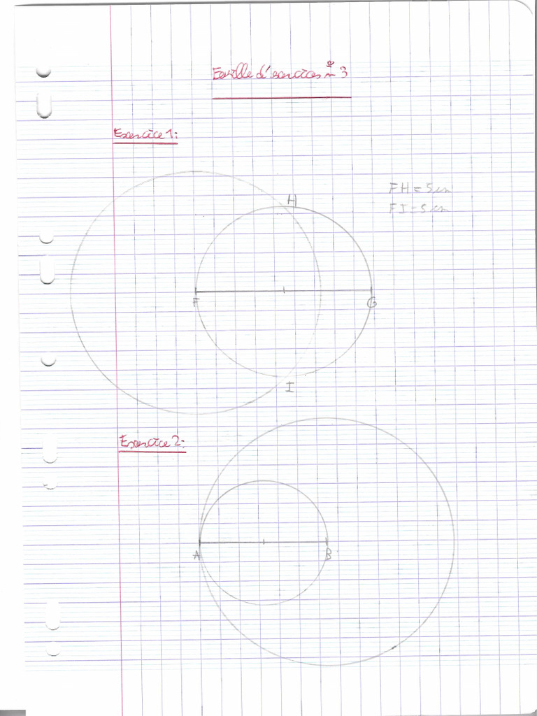 6ème - Chapitre 6 - Feuille d' Exercices N°3 - Correction | PDF