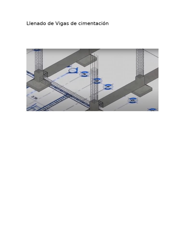 Llenado de Vigas de Cimentación - JPG | PDF