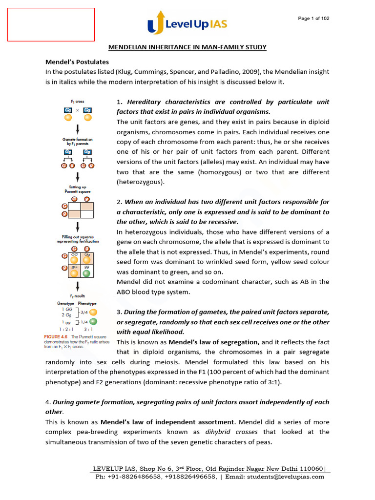 36- Mendelian Inheritance.36 | PDF | Dominance (Genetics) | Genetic Linkage