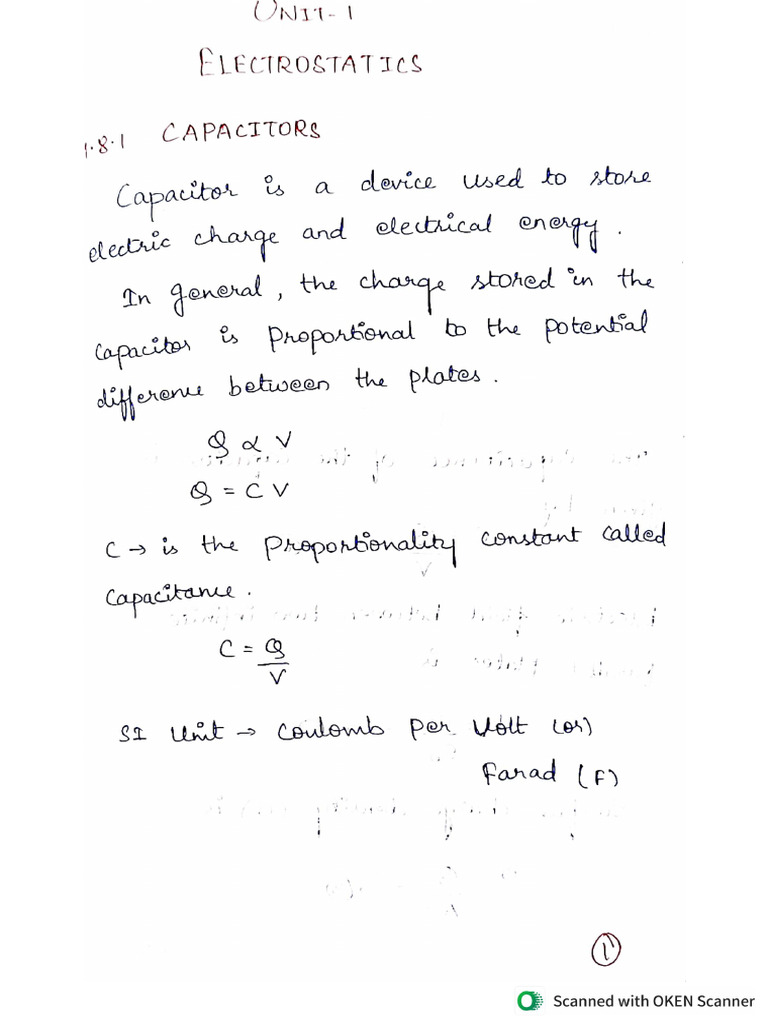 1 - Capacitors | PDF