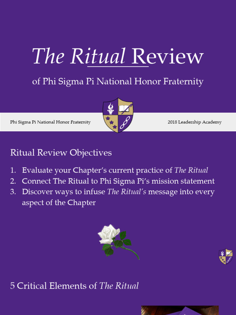 Ritual Review Presentation Slides (PW Protect) | PDF | Fraternities And ...