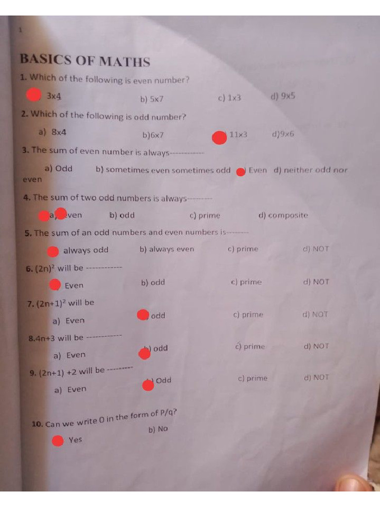 basics mathematics mcqs. | PDF basics mathematics mcqs. | PDF