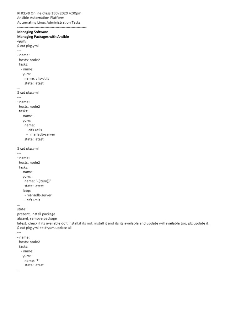 Automating Linux Administration Tasks Pdf Operating System Families