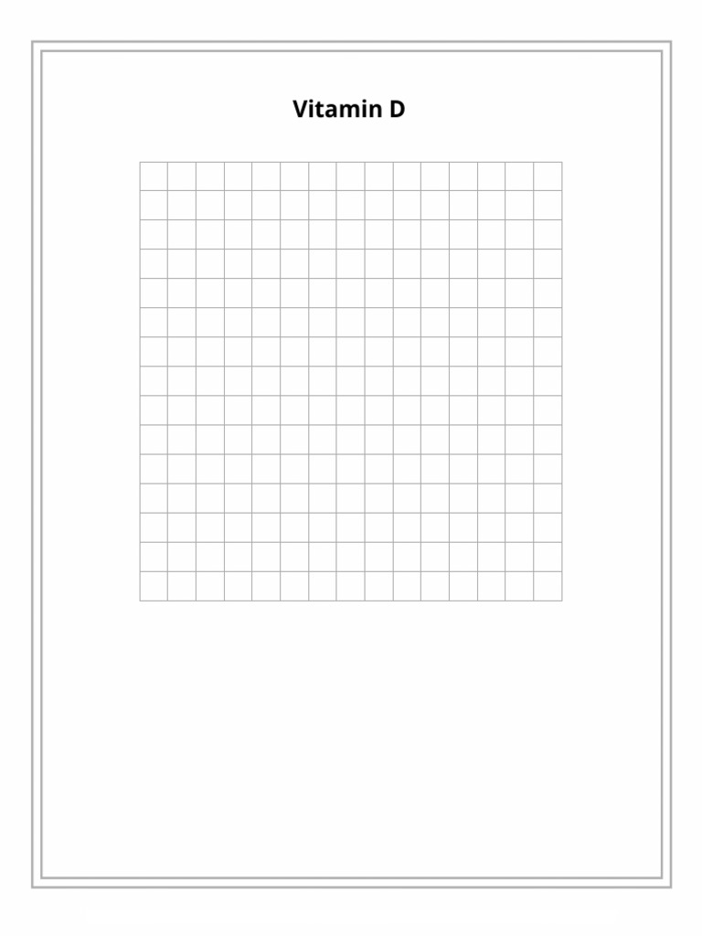 Vitamin D Word Search | PDF