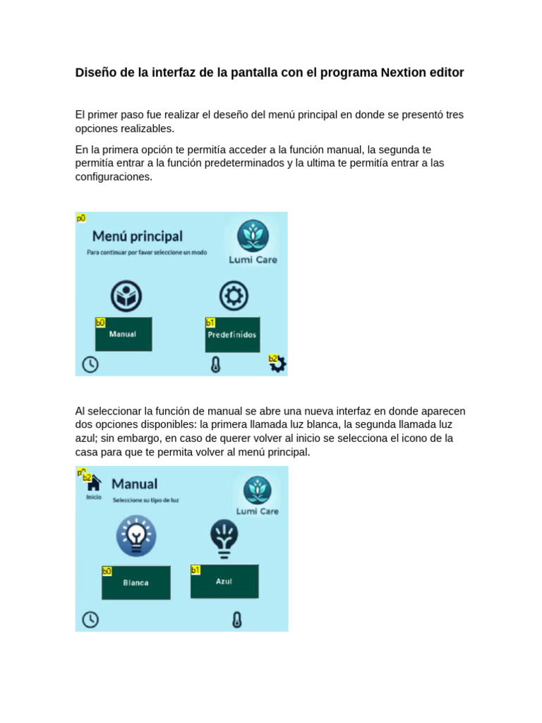 Diseño de la interfaz de la pantalla con el programa Nextion editor | PDF