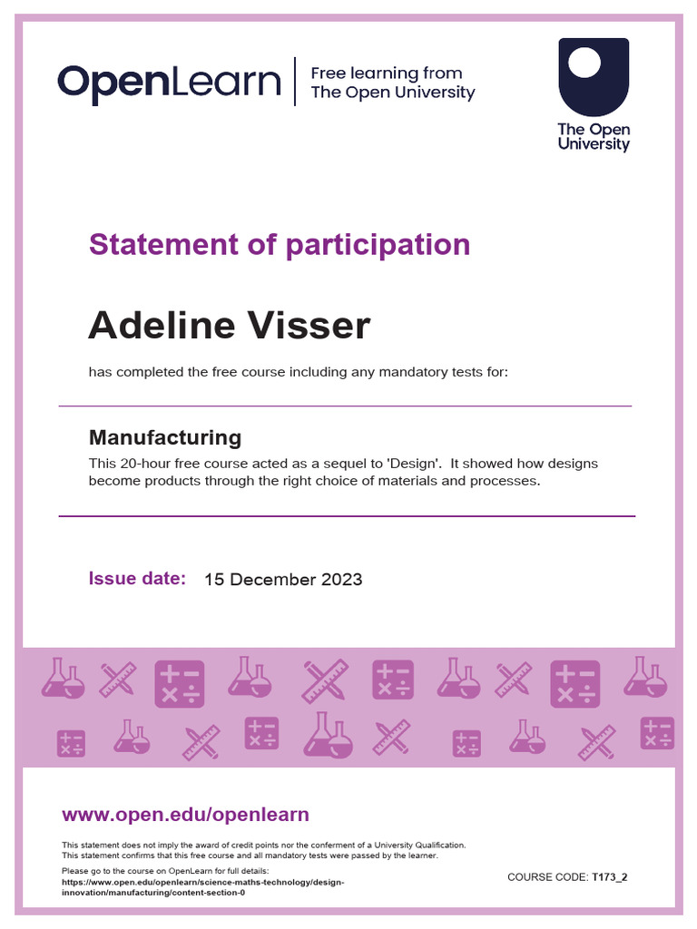 OpenLearn Manufactering | PDF | Learning | Cognition