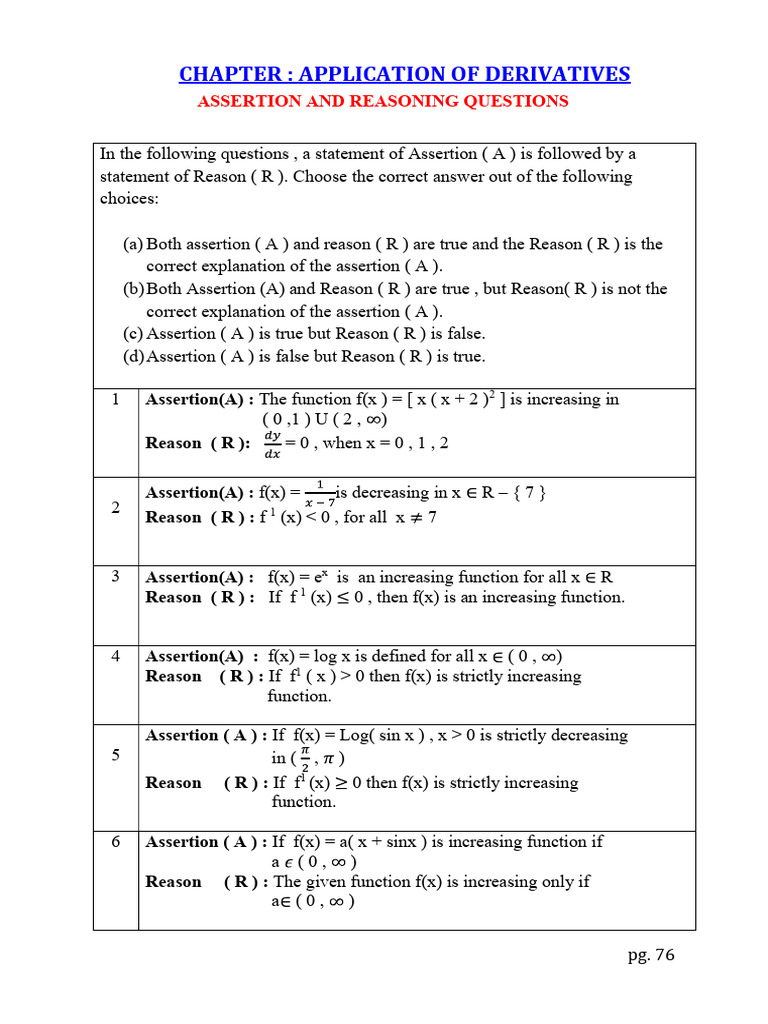 Application of Derivatives A& R CBQ | PDF | Investing | Function (Mathematics)