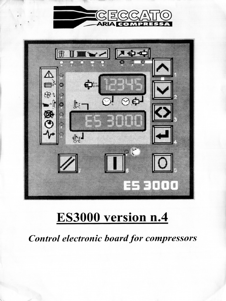 Es 3000 - Version #4 - Control Eletronic Boardfor Compressors | PDF