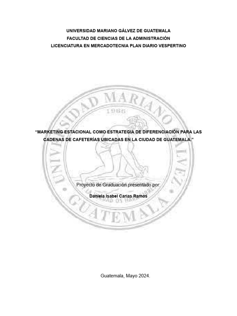 Proyecto de Graduación - Daniela Carias | PDF | Marketing | Marca