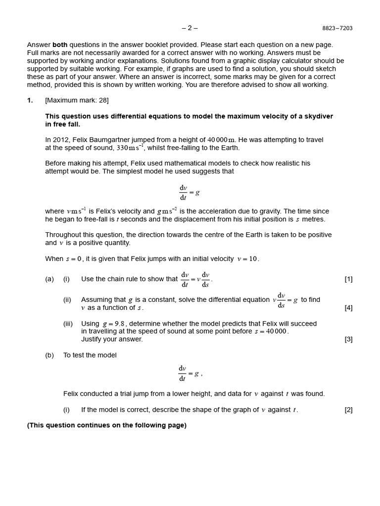 Mathematics Applications and Interpretation Paper 3 HL-6 | PDF ...