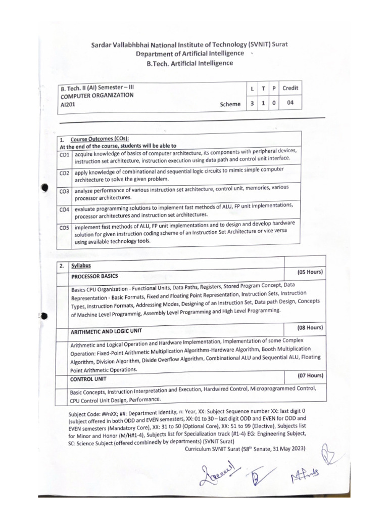 B. Tech.-II Year Syllabus | PDF