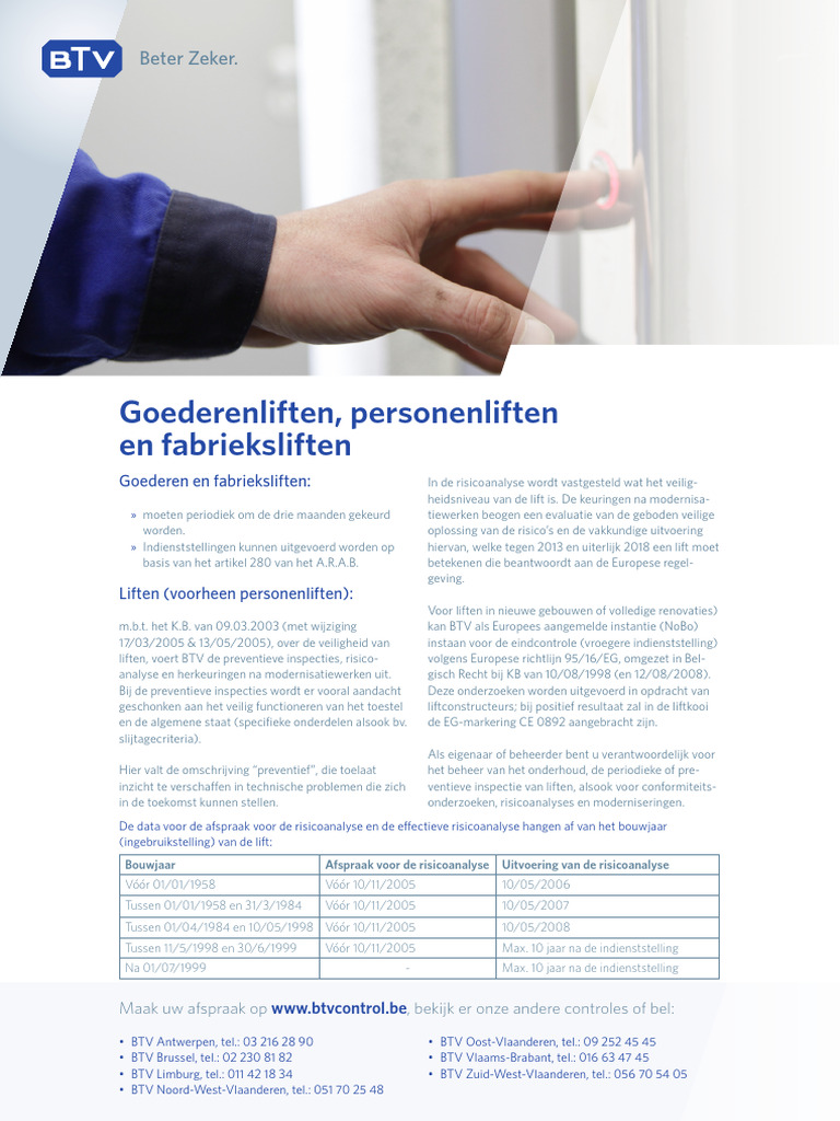 42 0 Productfiche-Personenliften | PDF