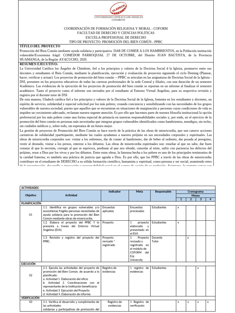 PROYECTO DE DOCTRINA FINALito | PDF | Iglesia Católica | Misericordia