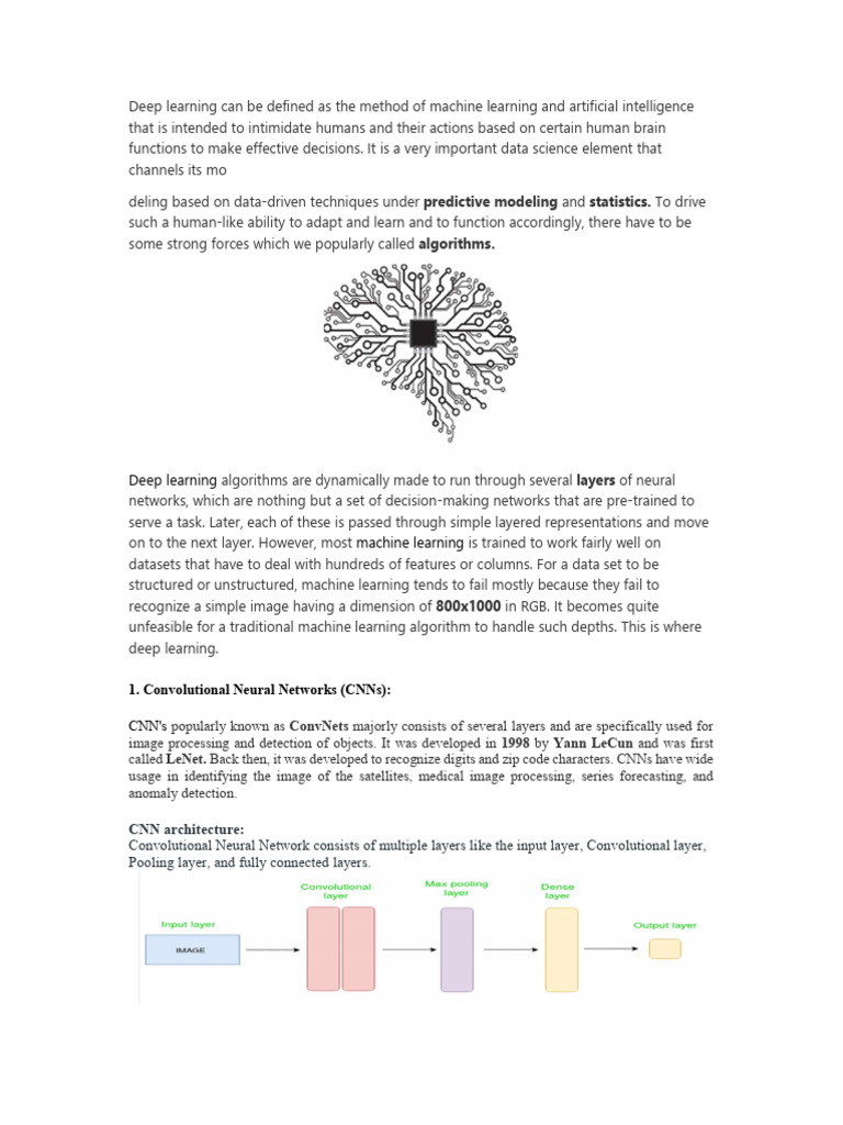 Deep Learning Algorithms Explained | PDF | Artificial Neural Network ...