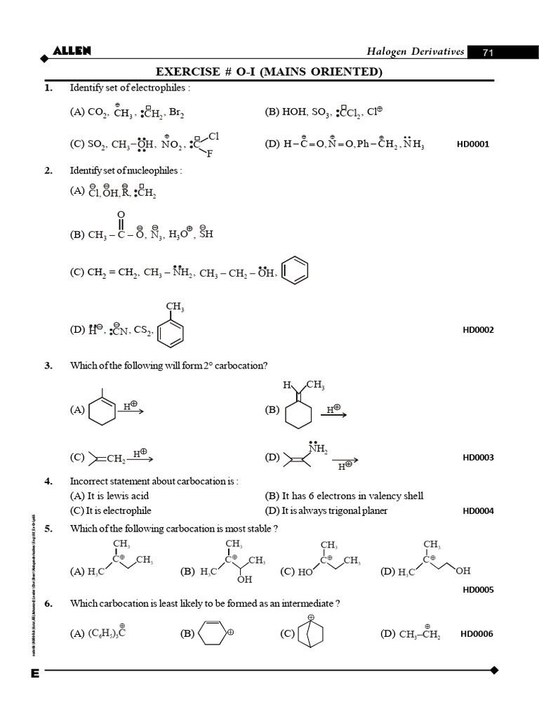 Halogen Derivatives | PDF | Physical Chemistry | Chemical Substances