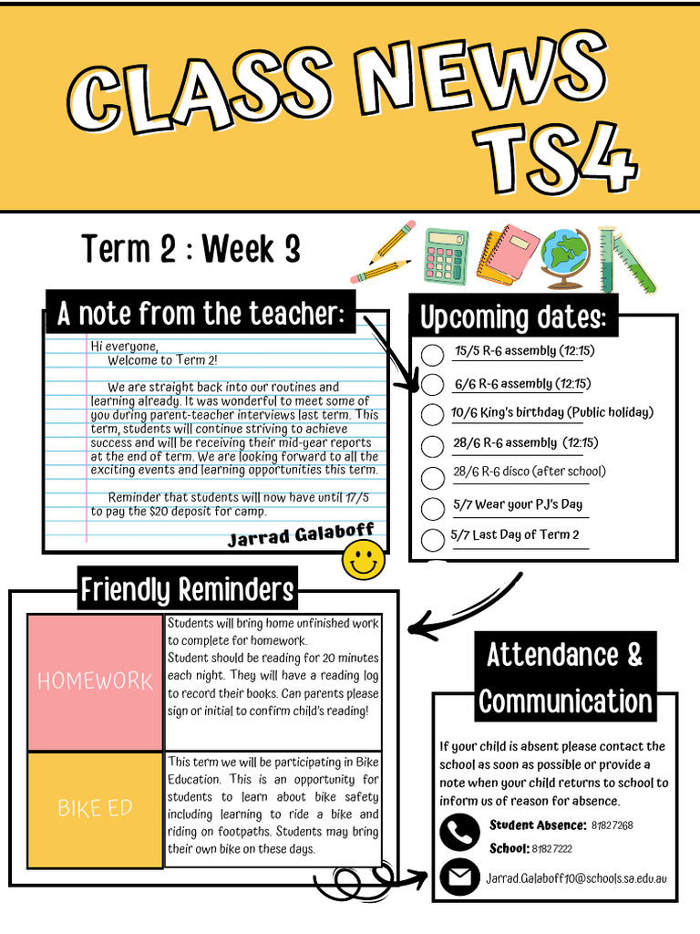 Term 2 Newsletter TS4 | PDF
