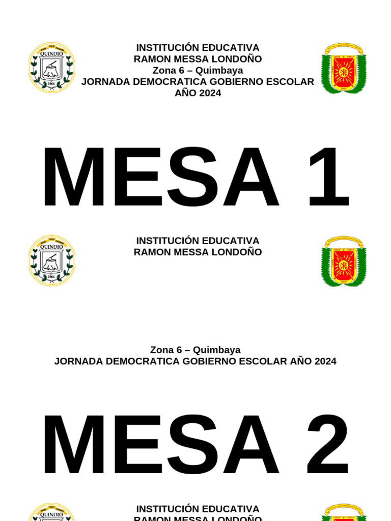 MESAS | PDF