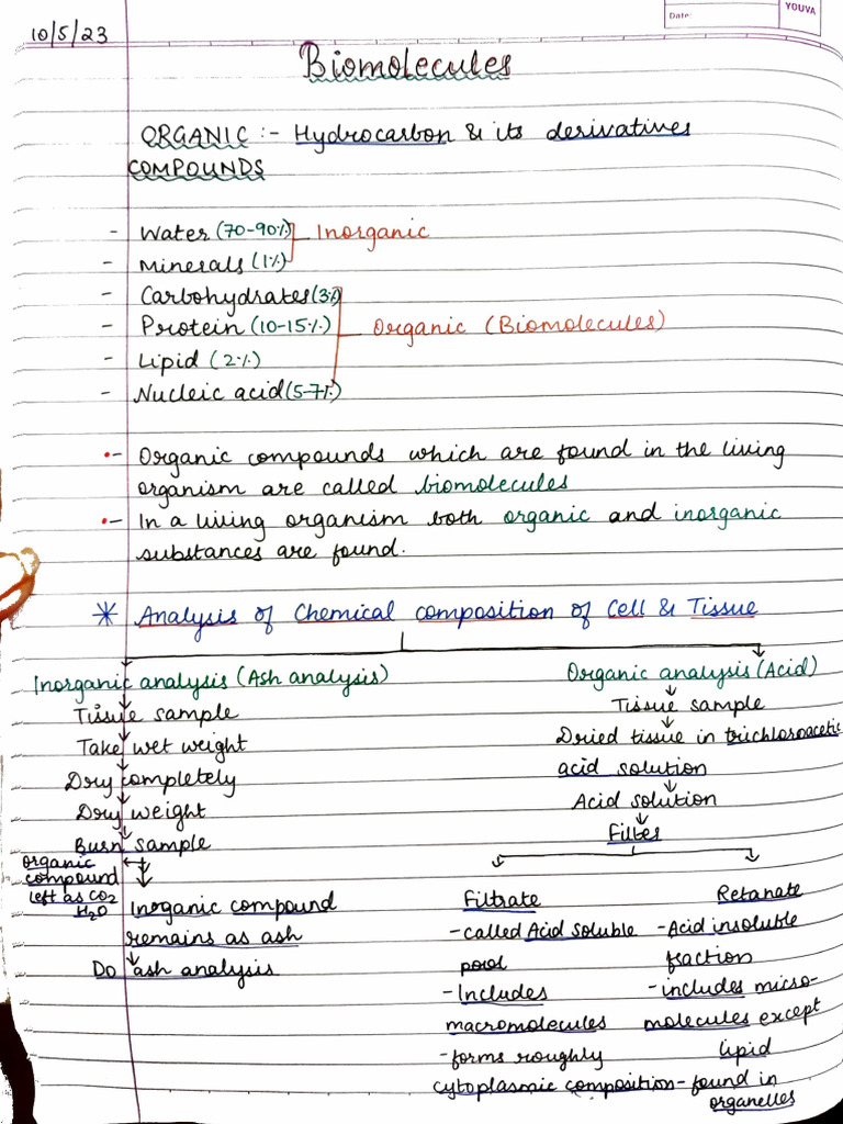 Biomolecules Notes | PDF