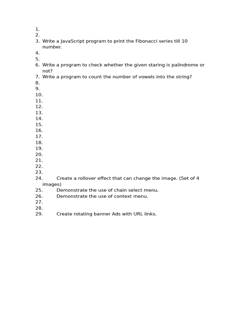 CSS Questions For Practical Exam | PDF
