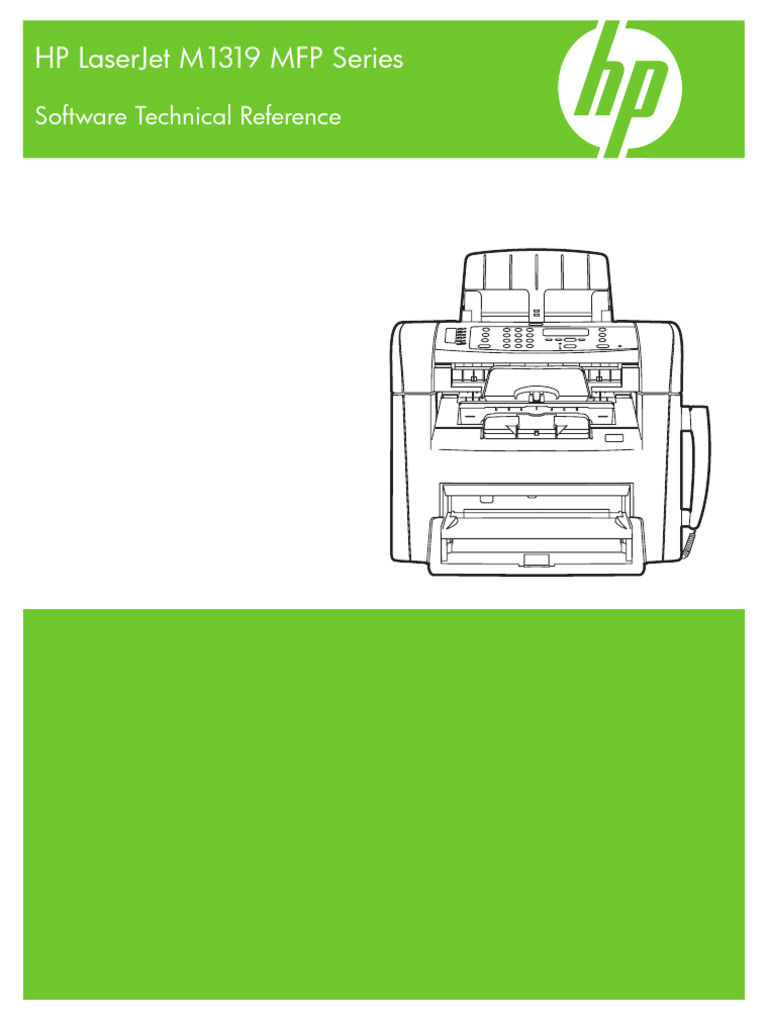 HP Laserjet M1319 MFP Series: Software Technical Reference | PDF | Microsoft Windows | Windows 2000