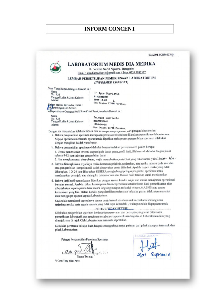 Inform Consent | PDF