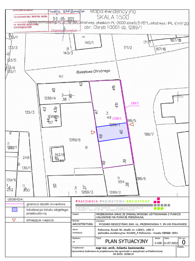 RYSUNEK 0 - Plan Sytuacyjny | PDF