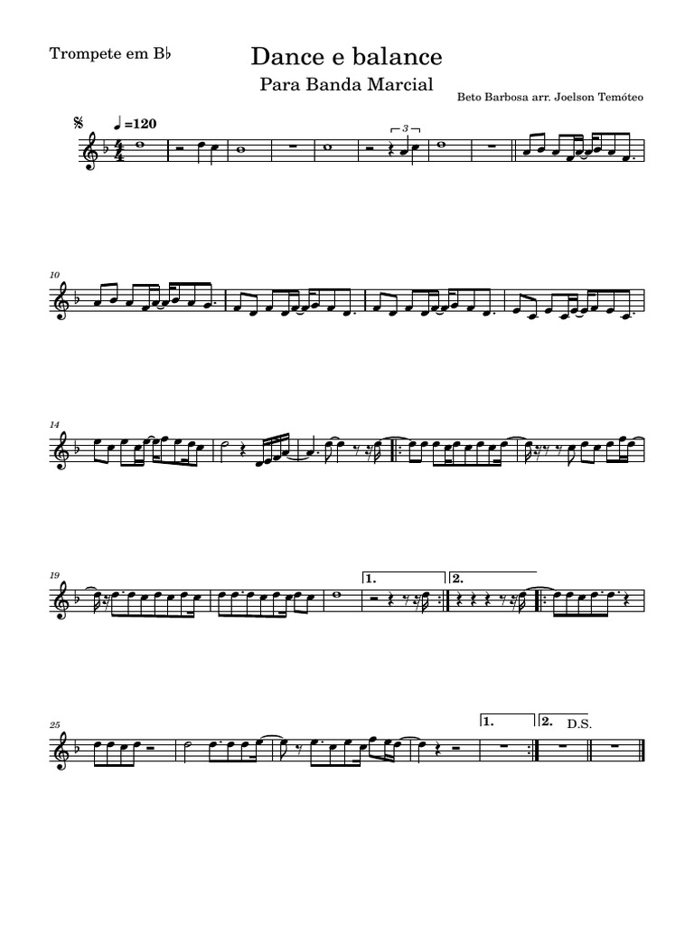 Dance e Balance-Trompete Em Bb | PDF
