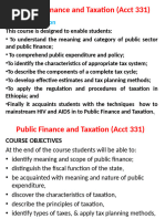 Public Finance and Taxation Overview | PDF | Taxes | Public Finance