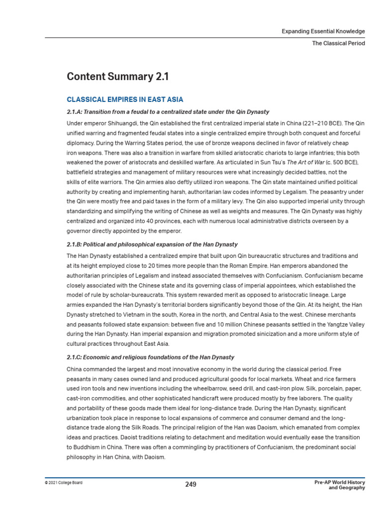 Classical Empires of East Asia Overview | PDF | Han Chinese | China