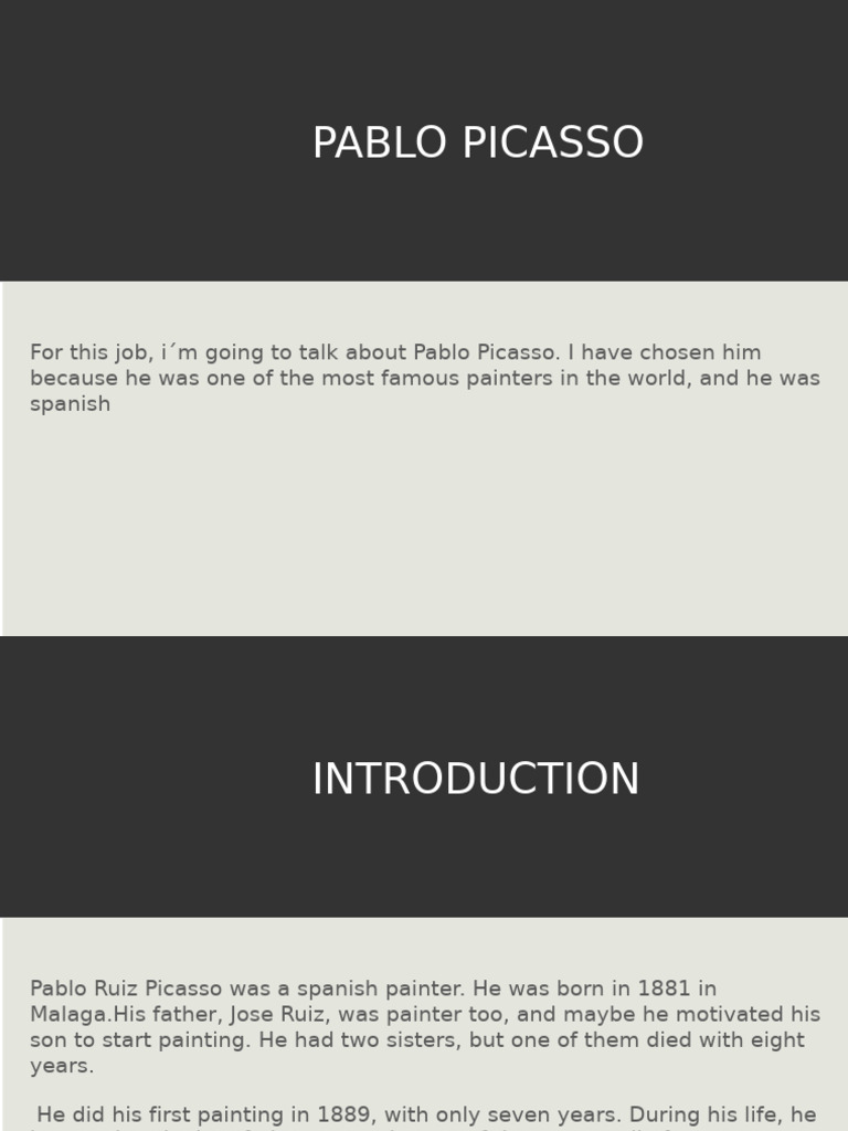 Pablo Picasso | PDF