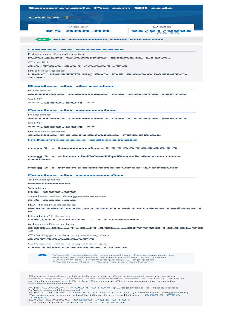 Comprovante2025 01 06 - 110844 | PDF