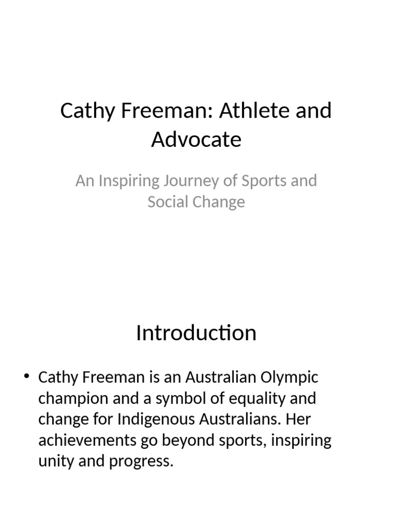 Cathy Freeman: Champion of Change | PDF