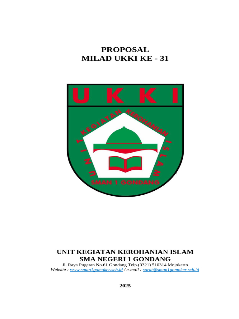 Proposal Milad 31 UKKI | PDF
