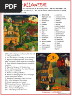 Halloween Positional Words Worksheet - Docx" | PDF | Young Adult ...