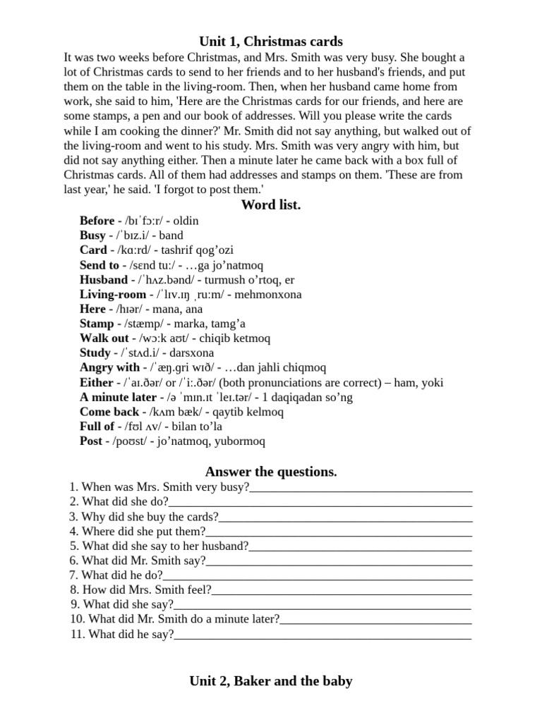 Reading A2 level | PDF